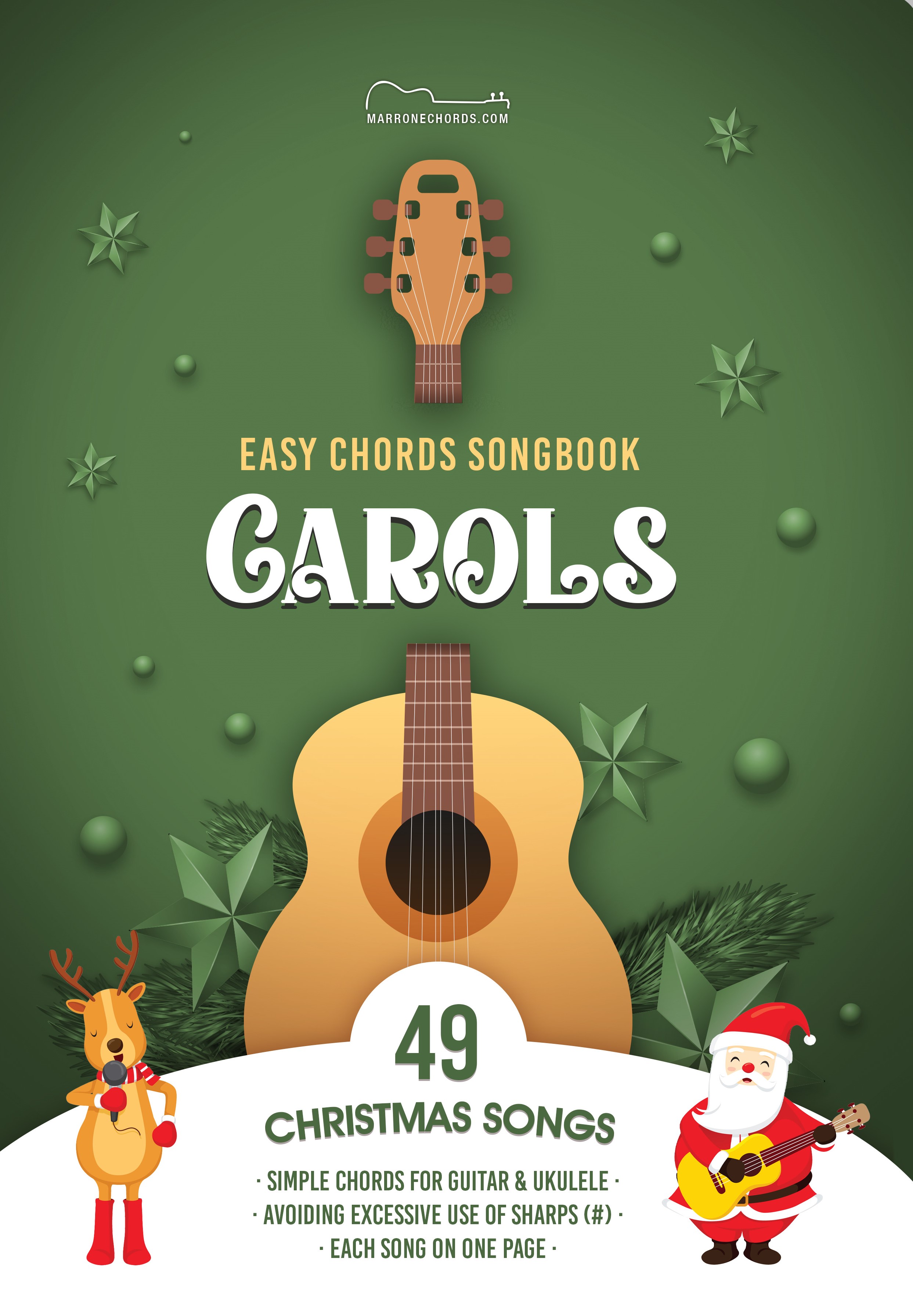 Christmas Carols Songbook With Easy Chords (MarroneChords.com ...